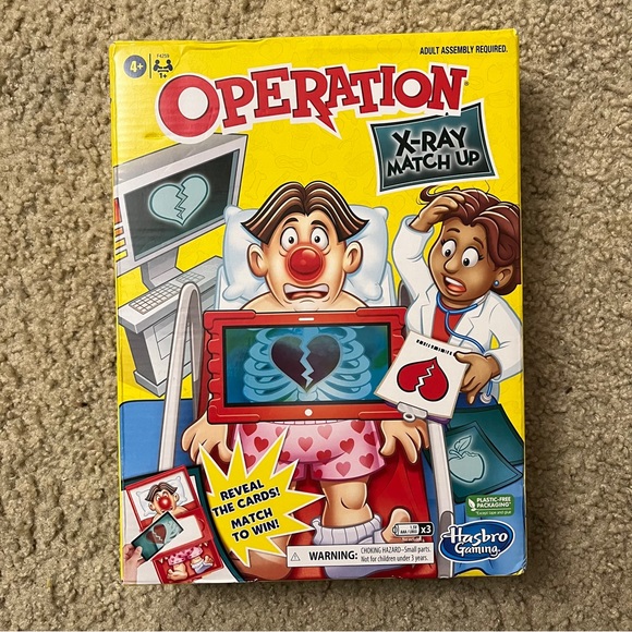 Hasbro | Toys | Hasbro Operation Xray Match Up Board Game Matching Kids ...